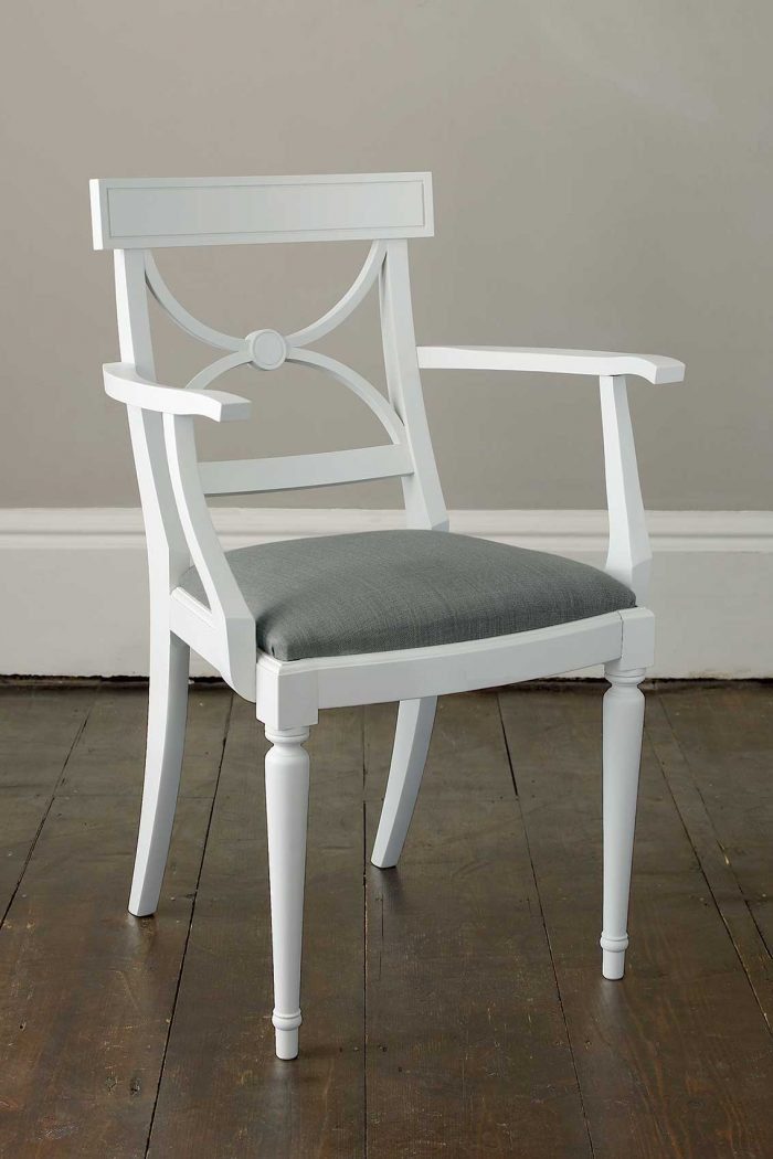 Hoop Back Chair, Drop in Seat with Arms (455D) - Leporello